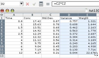 Tutorial 13.2 - General Weighting Scheme